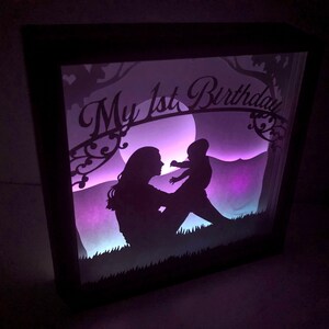 Mom Shadow Box Svg Bundle, Light Box Template, Mother Shadow Box Svg ...