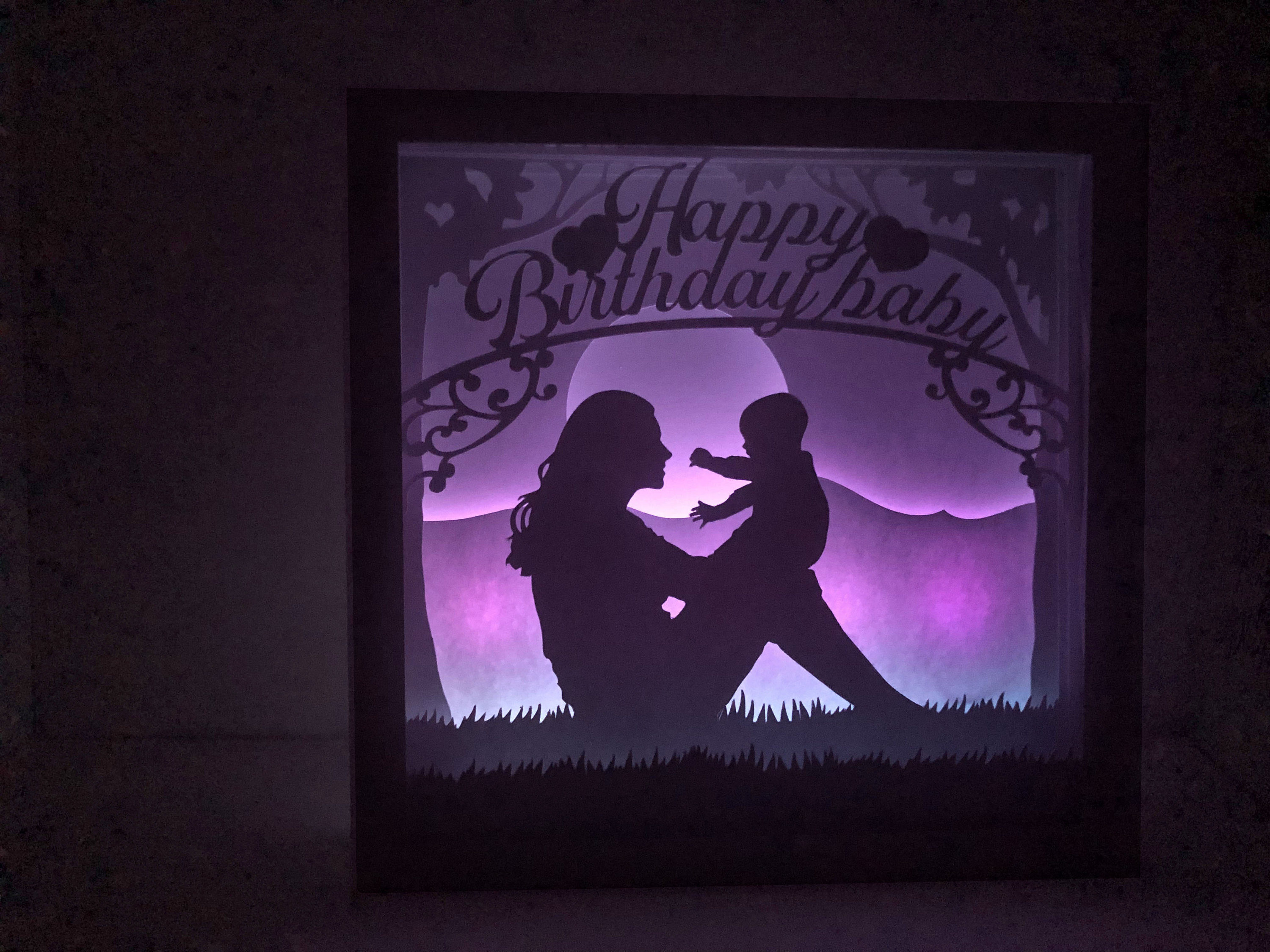 Mom Shadow Box Svg Bundle Light Box Template Mother Shadow - Etsy