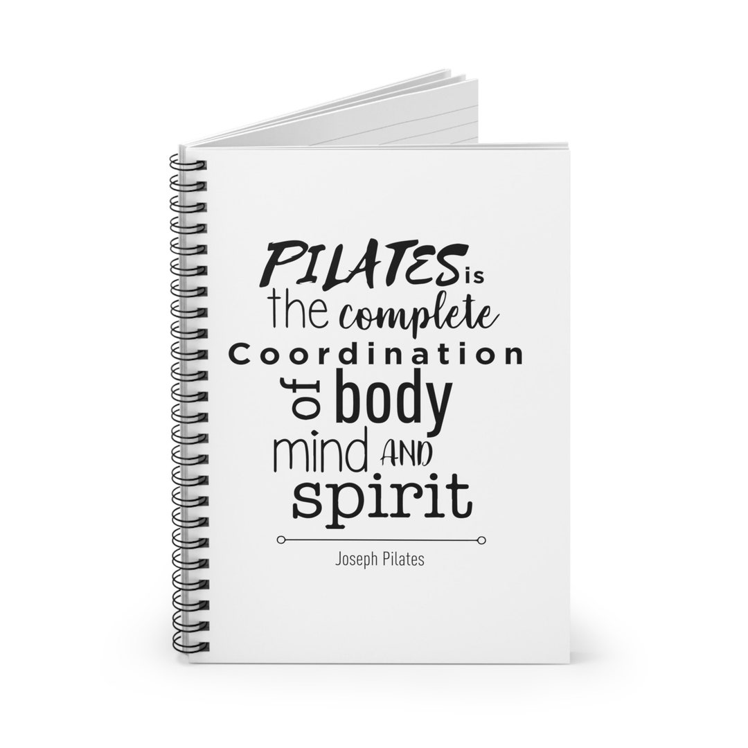Pilates Spiral Notebook,pilates Gifts, Pilates Teacher Gift, Pilates ...