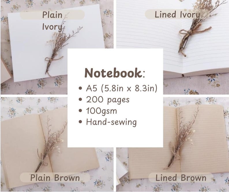 Personalized HAND Embroidered Notebook, Handmade Fabric Notebook ...