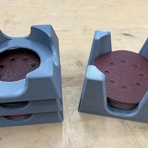 Sanding Disc Organizers STL Files / Stackable Sandpaper Storage / 3D ...