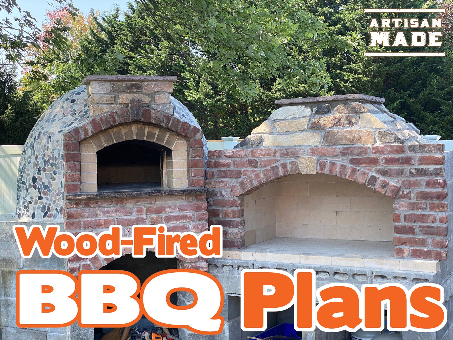 Wood Fired BBQ Plans / Brick BBQ / Masonry BBQ Plans - Etsy