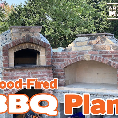 Wood Fired BBQ Plans / Brick BBQ / Masonry BBQ Plans - Etsy