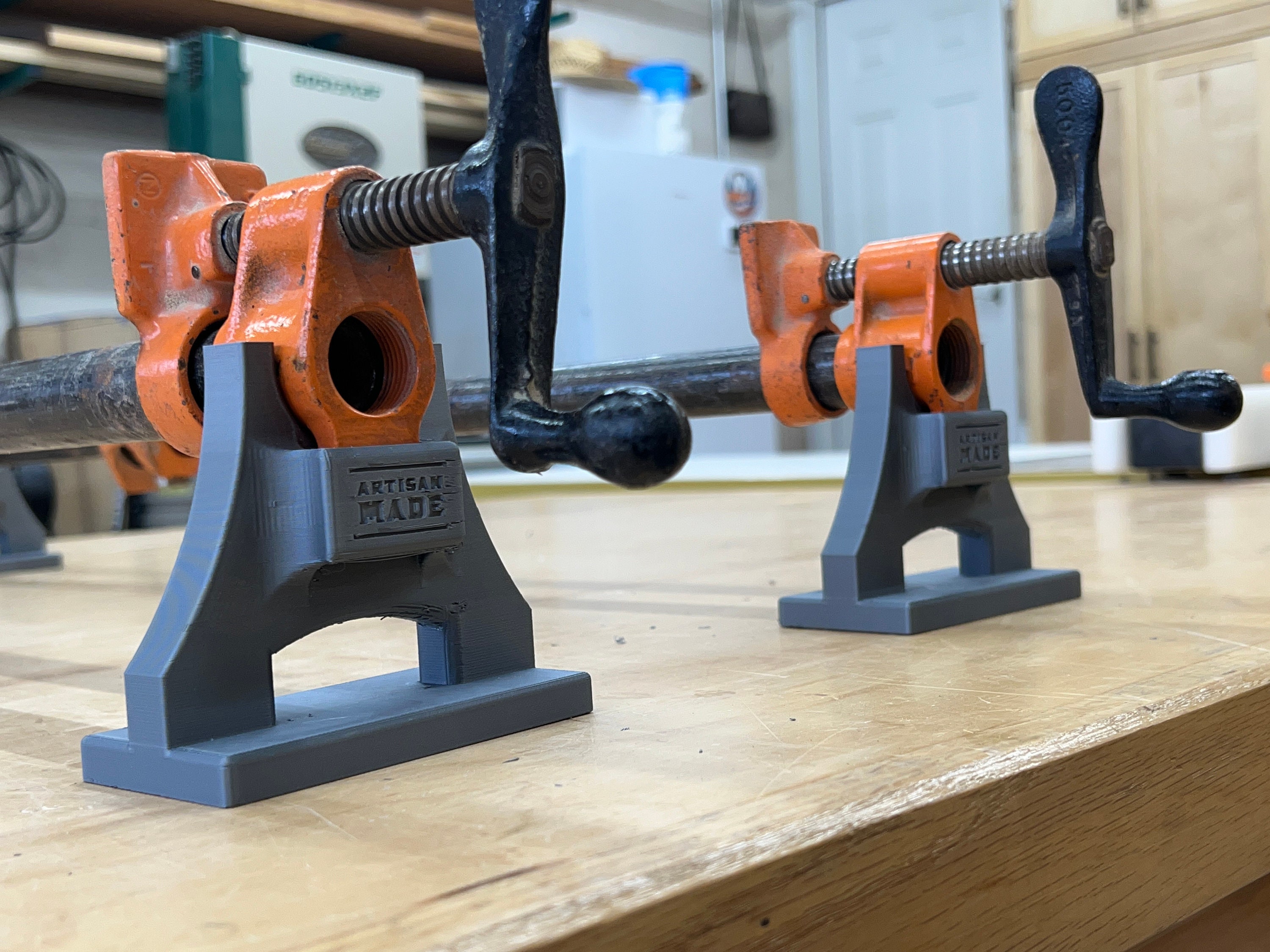 Pipe Clamp Supports Set of 4 / Pipe Clam Support for Glue-ups / Clamp ...