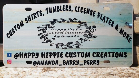 Custom Sublimation License Plates | Etsy