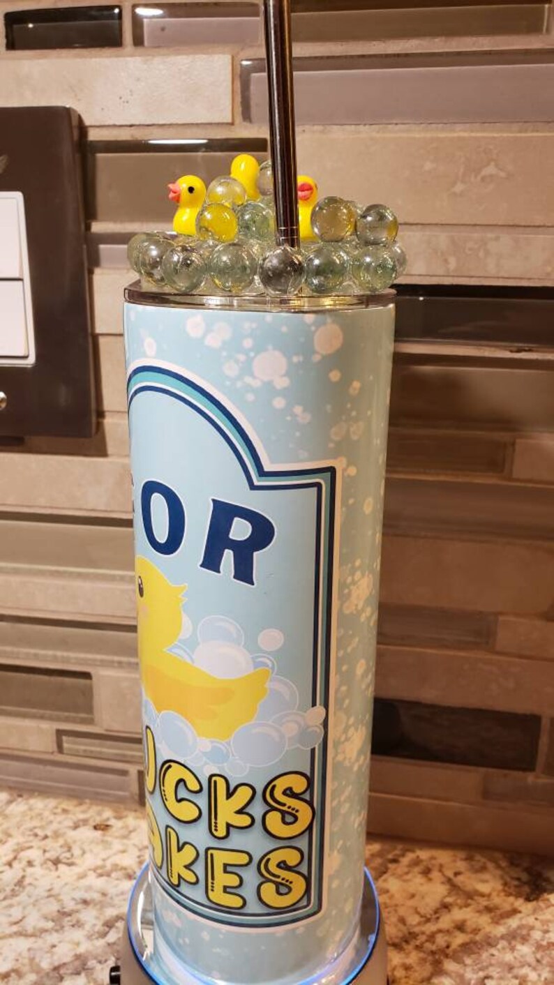 For Ducks Sake 20oz Lid W/removable Topper - Etsy