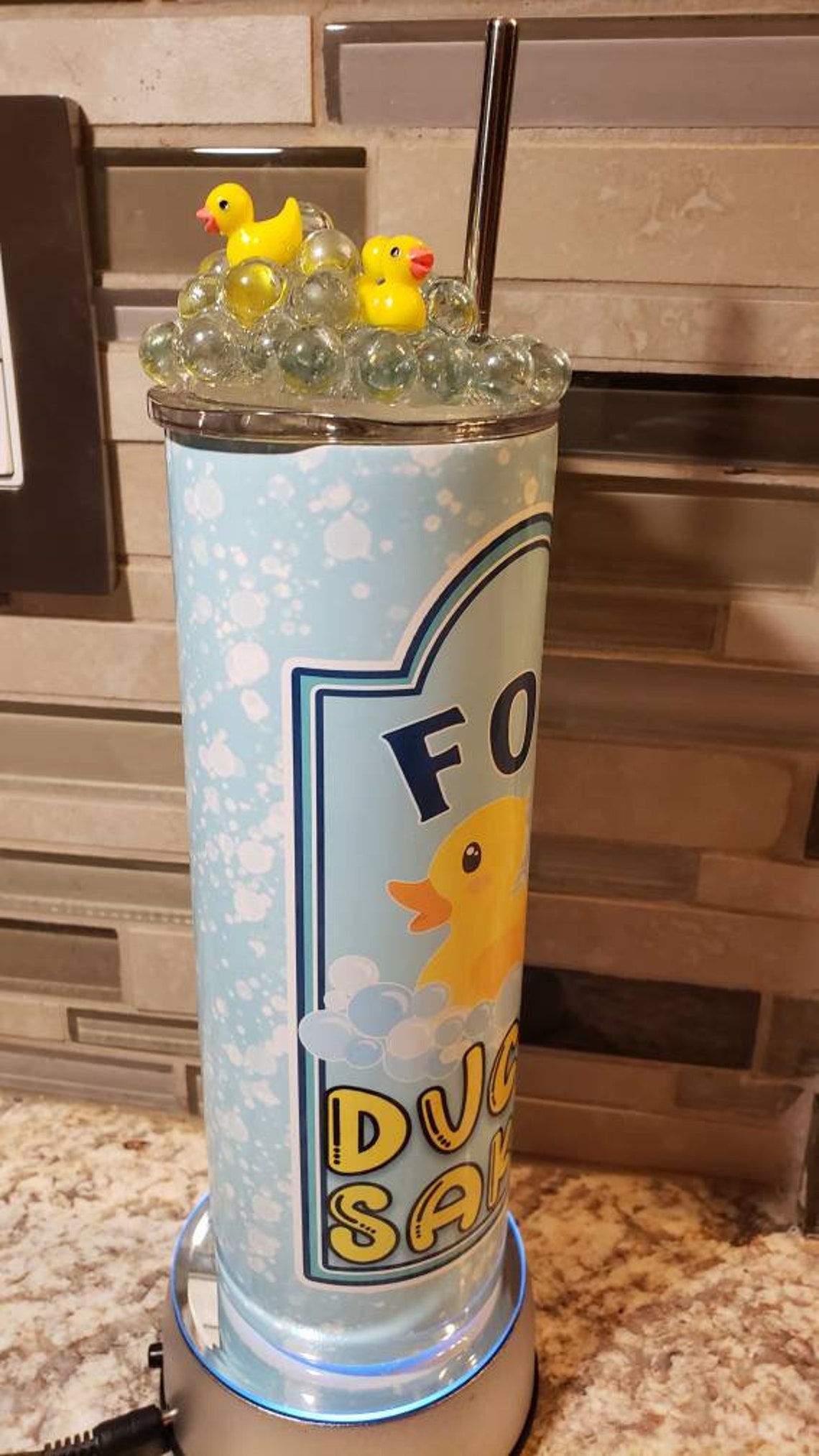 For Ducks Sake 20oz Lid W/removable Topper - Etsy