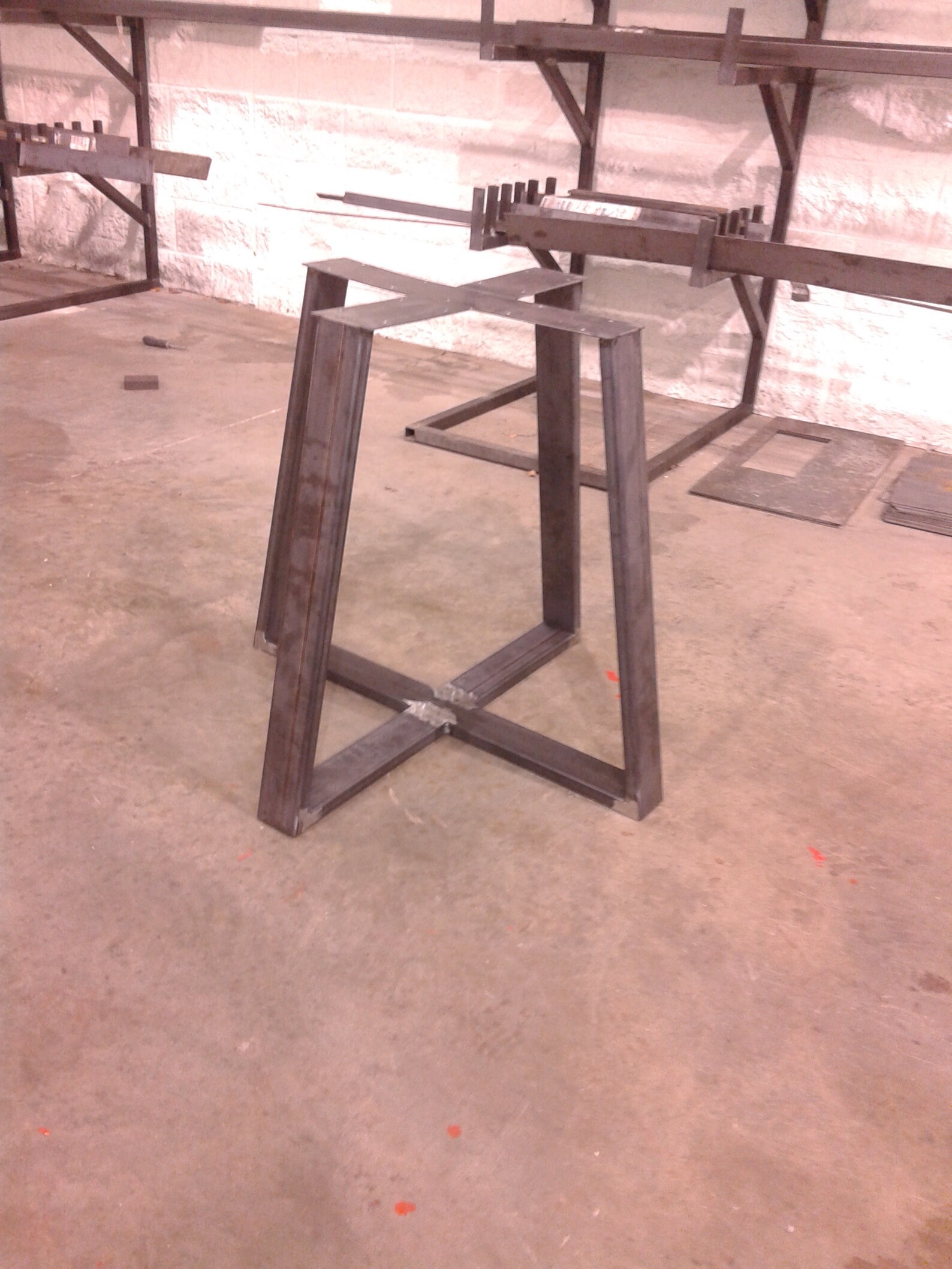 TAPERED BASE Metal Table Base | Etsy