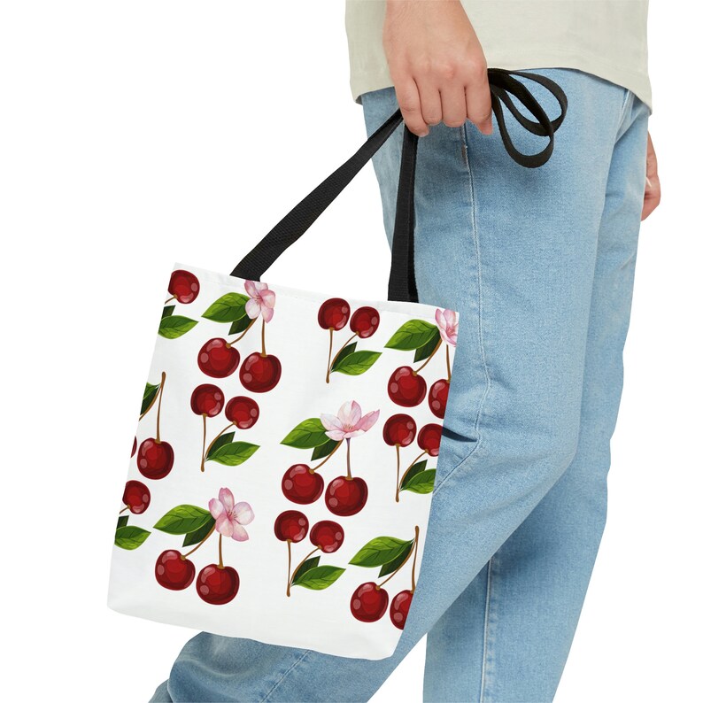 Cherries/cherry Bag/cherry Tote/spring Tote/cherries Summer Bag ...