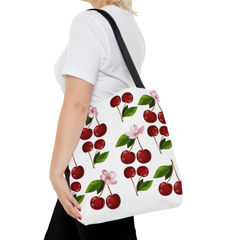 Cherries/cherry Bag/cherry Tote/spring Tote/cherries Summer Bag ...