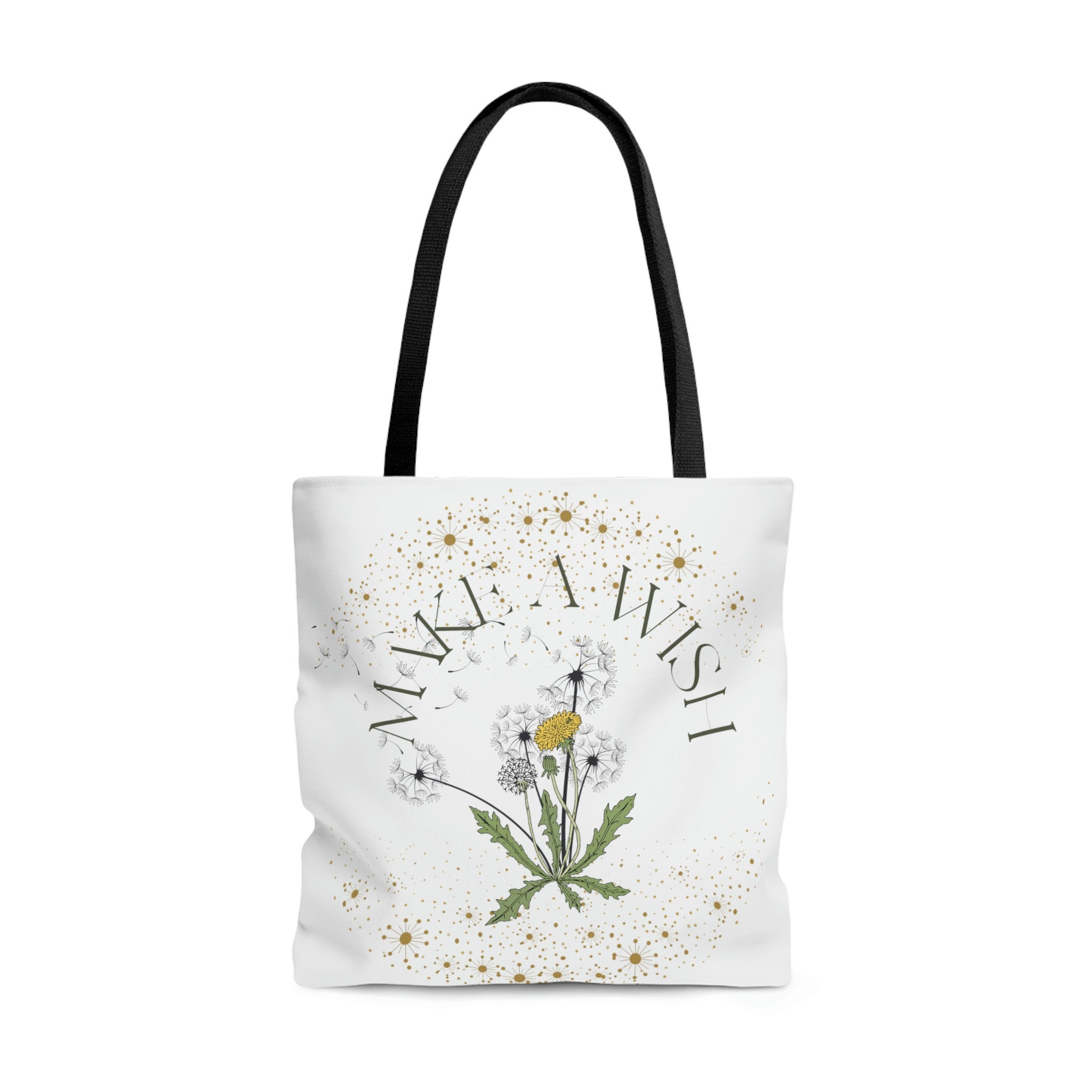 Dandelion Tote Bag/dandelion Beach Bag/dandelion Shopping Bag/flower ...