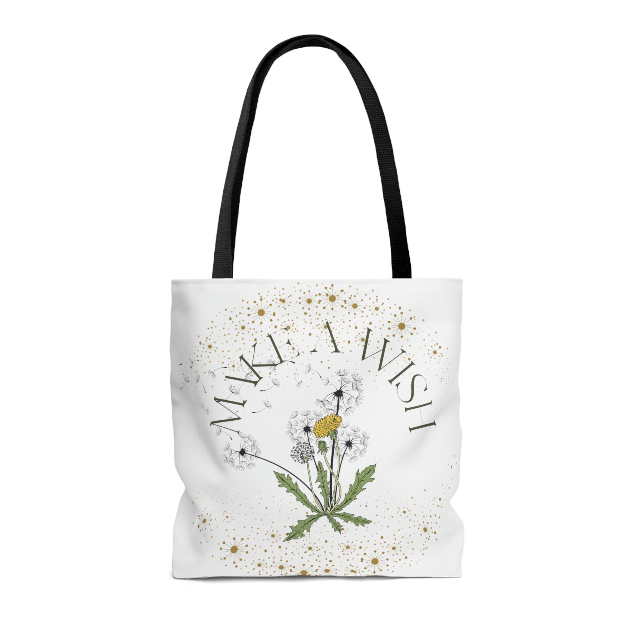 Dandelion Tote Bag/dandelion Beach Bag/dandelion Shopping Bag/flower ...