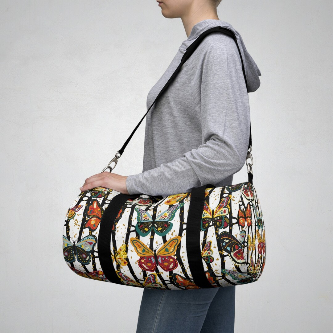 Butterflies Duffel Bag/fitness Bag/gym Bag/yoga Bag/butterflies ...