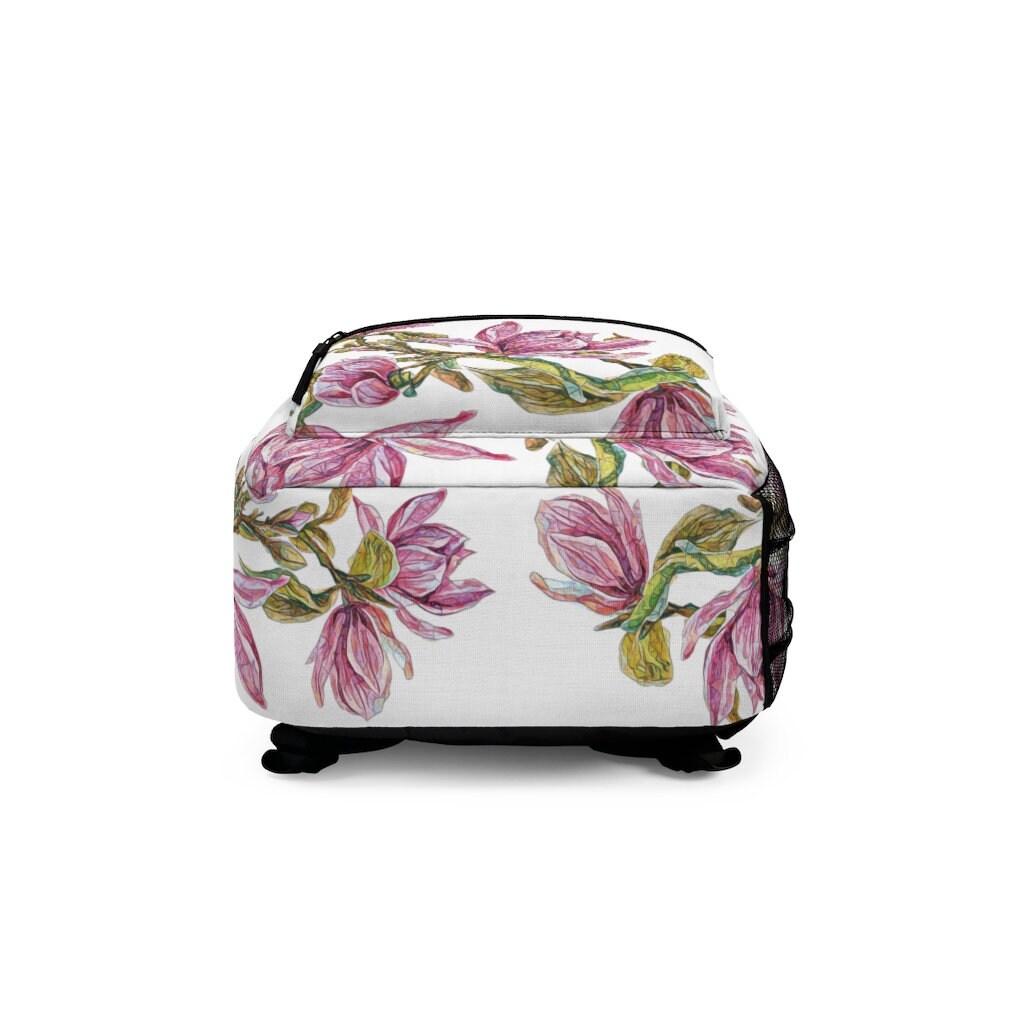 Backpack/magnolia Flower Backpack/pink Flower Backpack/women Backpack ...