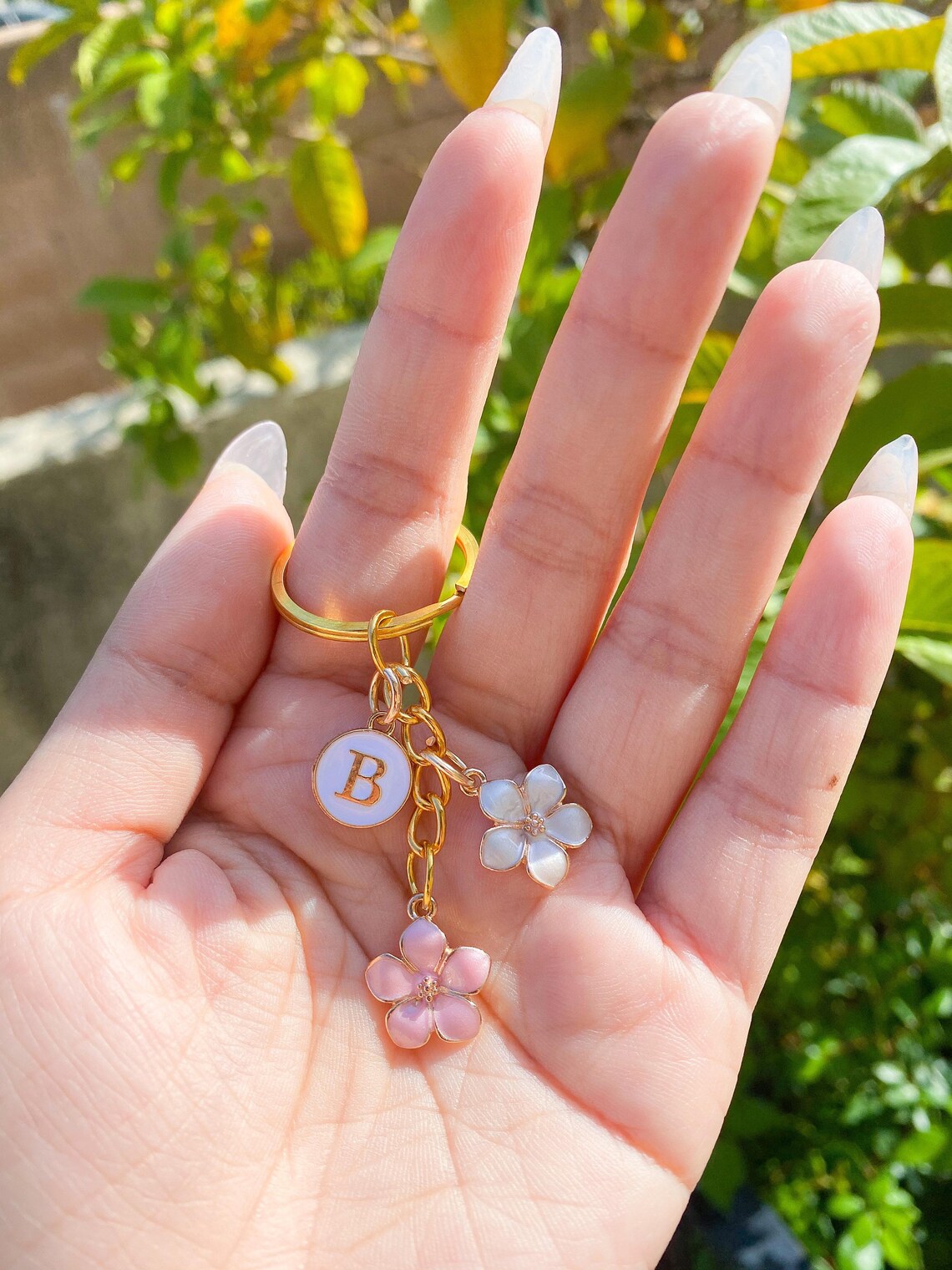 Customized Keychain With Personalized Letter Initials - Etsy