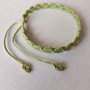 Leaf Macrame Knotted Bracelet - Etsy