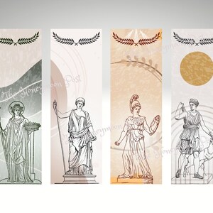 Instant Download Printable Ancient Greek Goddesses Bookmarks, Witchy ...