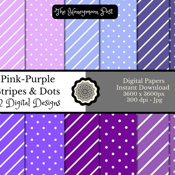 Polka Dots Stripes - Etsy