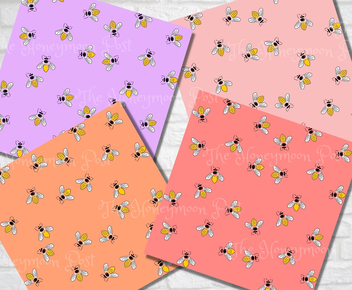 Instant Download Bumble Bee Insect Paper Pack 24 Ephemera Sheets ...