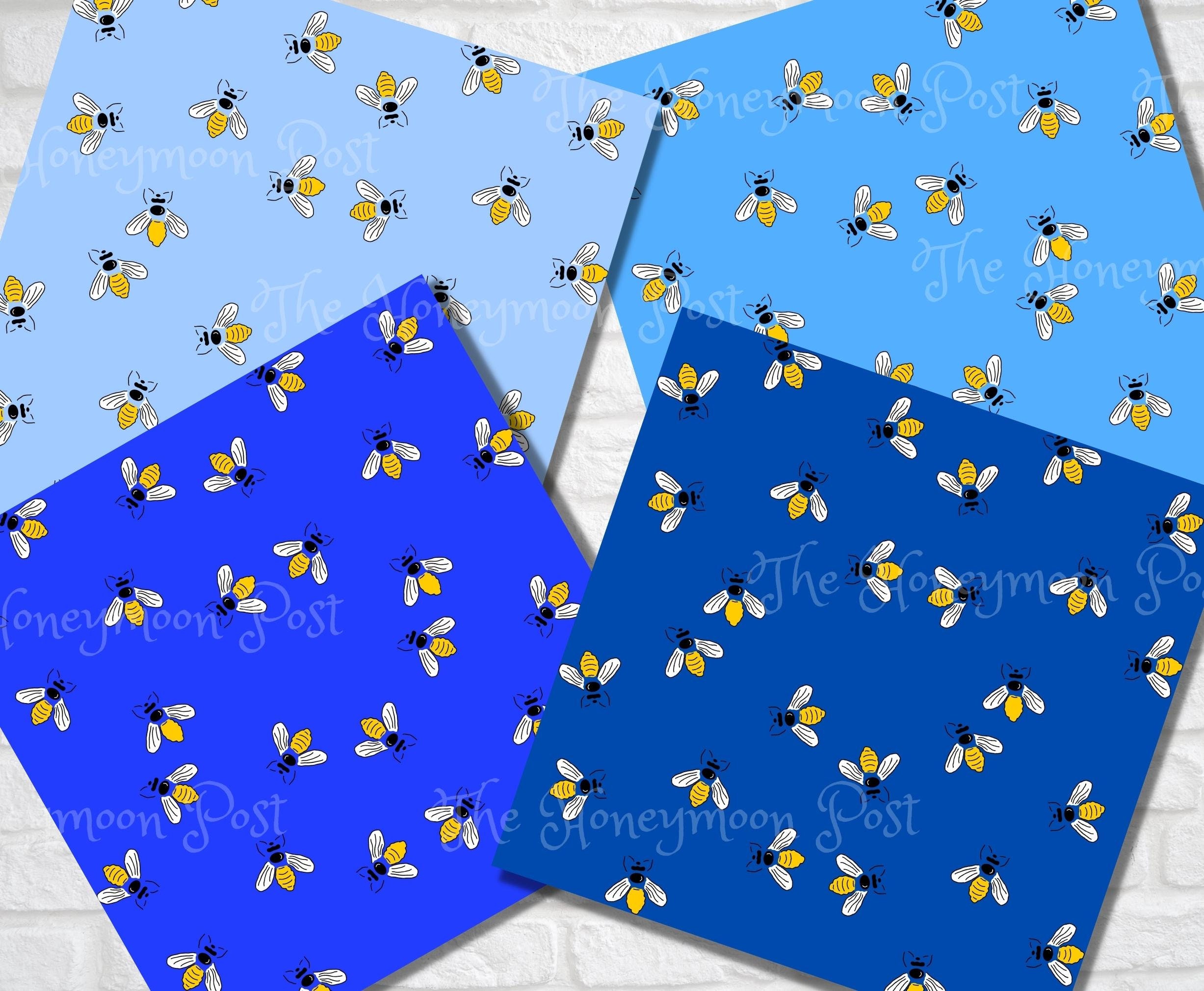 Instant Download Bumble Bee Insect Paper Pack 24 Ephemera Sheets ...