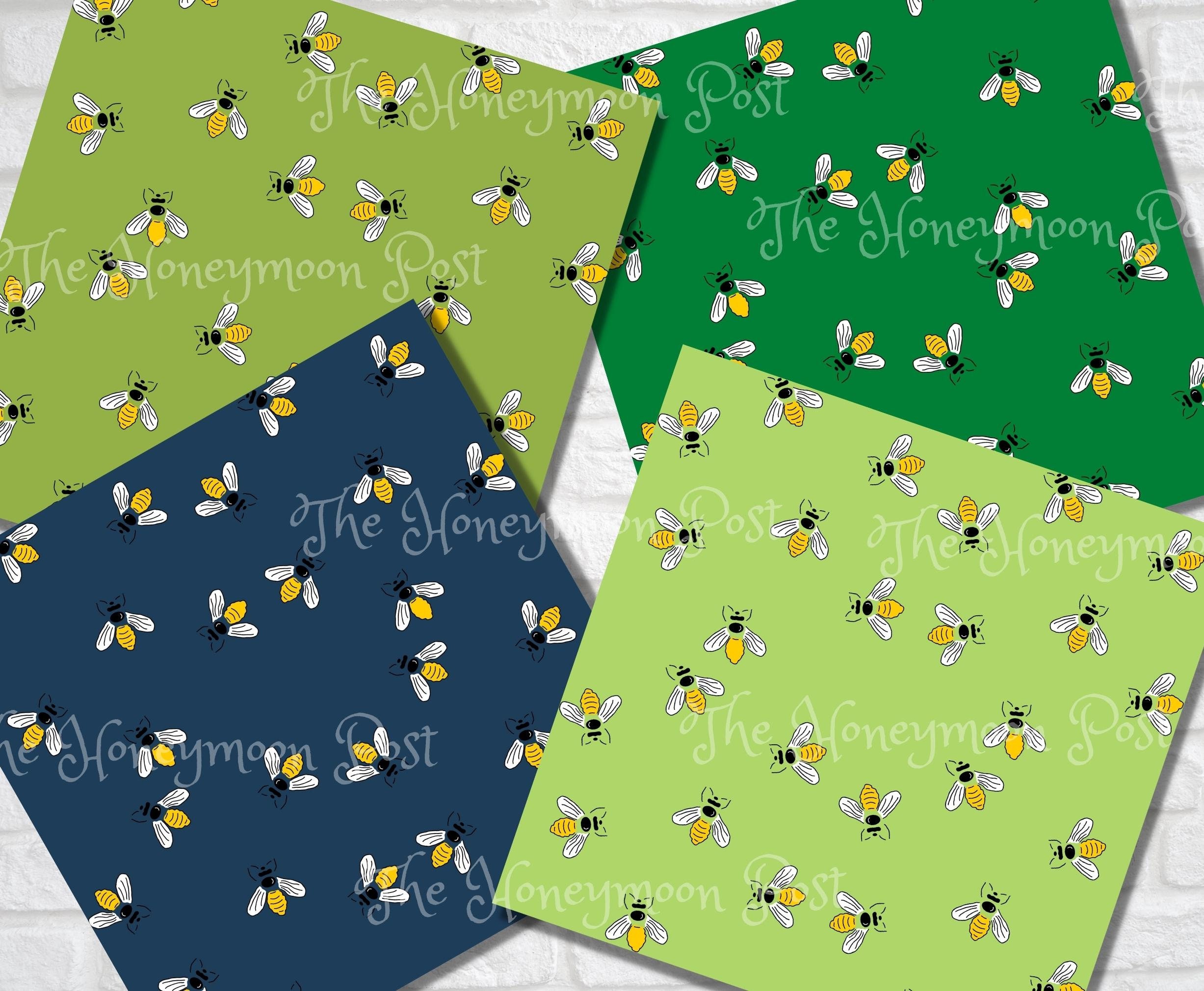 Instant Download Bumble Bee Insect Paper Pack 24 Ephemera Sheets ...