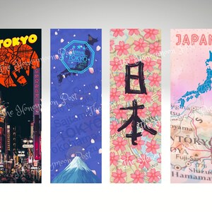 Instant Download Printable Bookmarks, Tokyo Japan Travel Bookmarks, Jpg ...