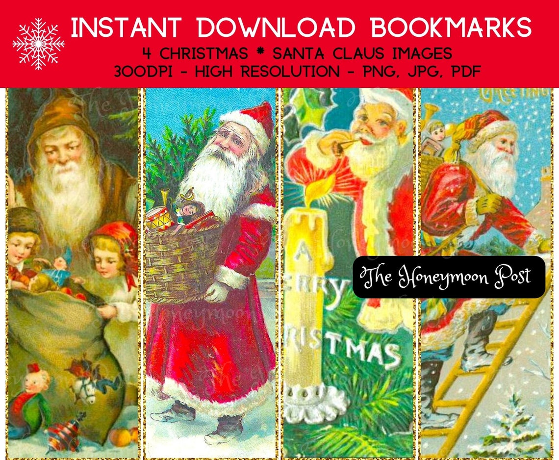 Instant Download Printable Santa Claus Christmas Theme - Etsy