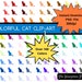 Instant DOWNLOAD Clip Art Colorful Cat 106 Images PNG Rainbow Colors ...