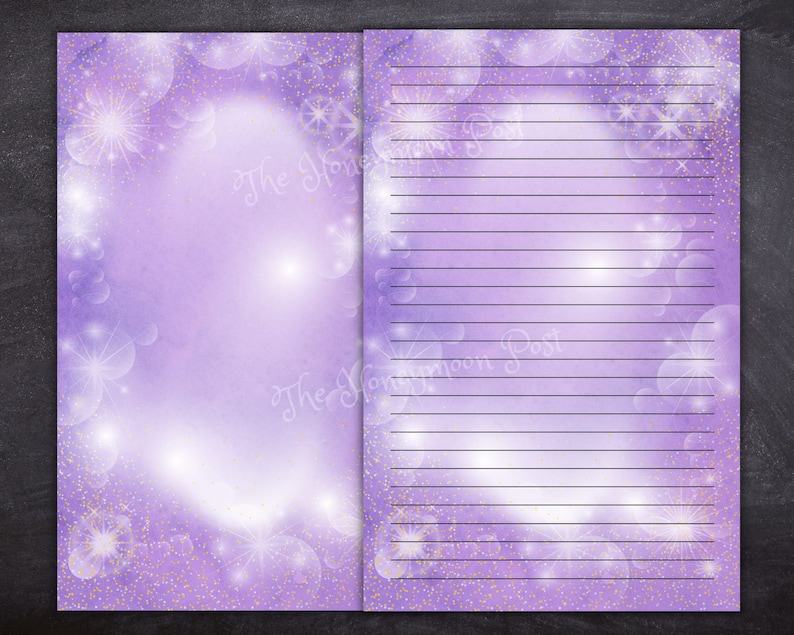 Instant Download Printable Stationery Witchy Paper Pack, Celestial ...