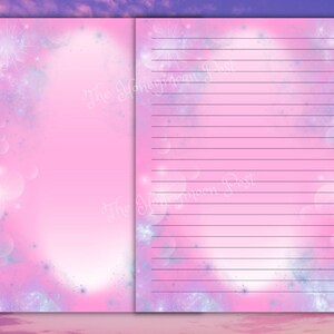 Instant Download Printable Stationery Witchy Paper Pack, Hot Pink ...