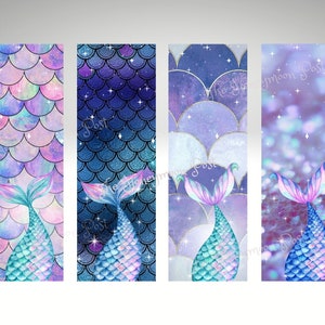 Instant Download Printable Bookmarks, Magical Mermaid Tails Bookmarks ...