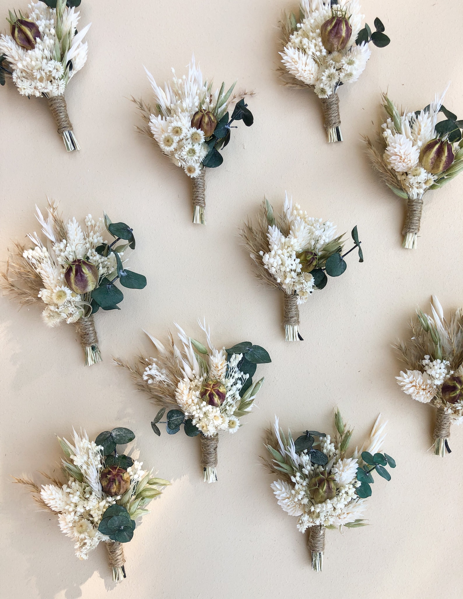 Natural Dried Flower Bouquet for Nature Lovers / Green Dried - Etsy