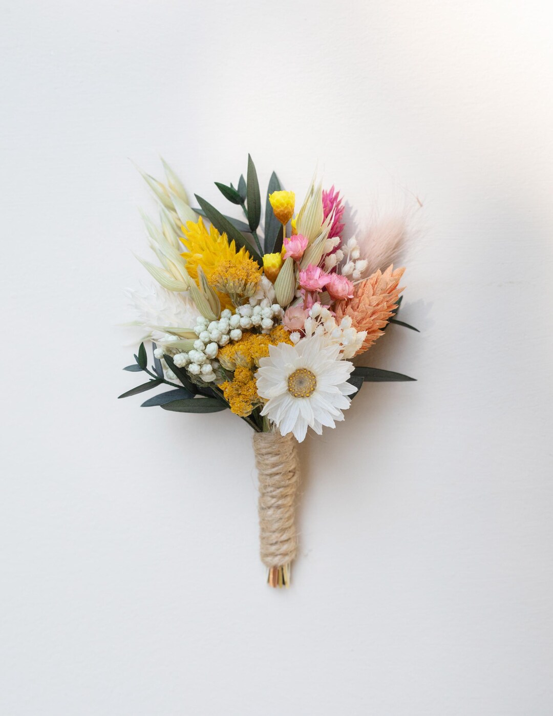 Colorful Wildflower Boutonniere / Garden Spring Summer Meadow Flower ...
