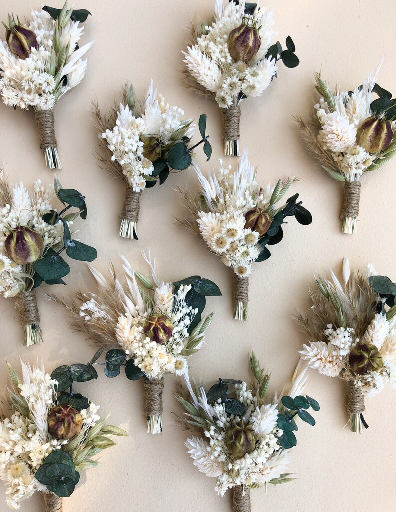 Natural Dried Flower Bouquet for Nature Lovers / Green Dried - Etsy