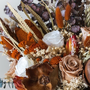 Boho Rust Natural Dried Flower Bouquet / Terracotta Boho Wedding ...