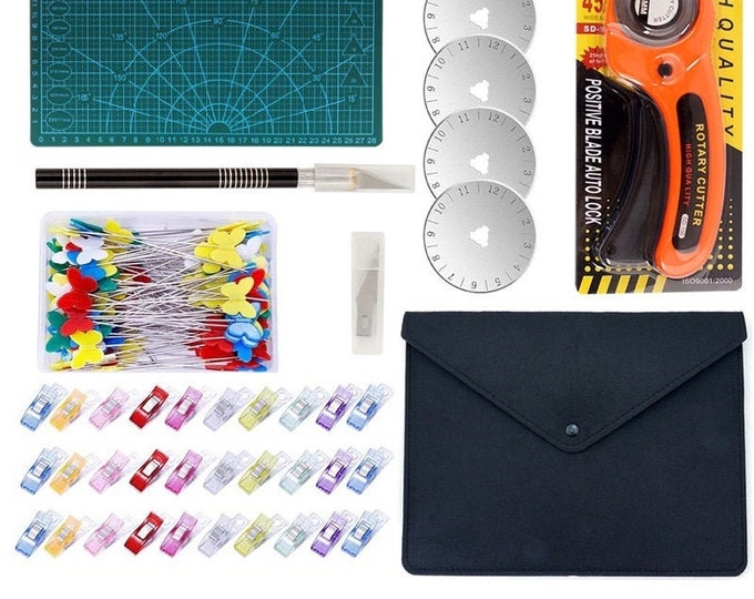 OLFA Deluxe Rotary Cutter Set With Healing Mat 45MM Rotary Cutter and ...