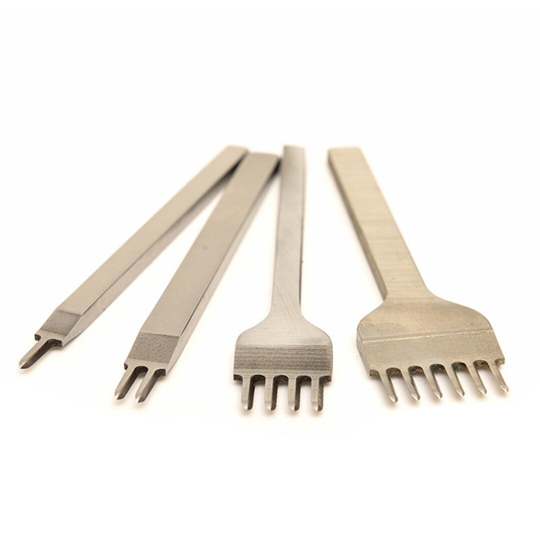 Stitching Punch for Leathercraft,diamond Chop 1+2+4+6 Prong Lacing ...