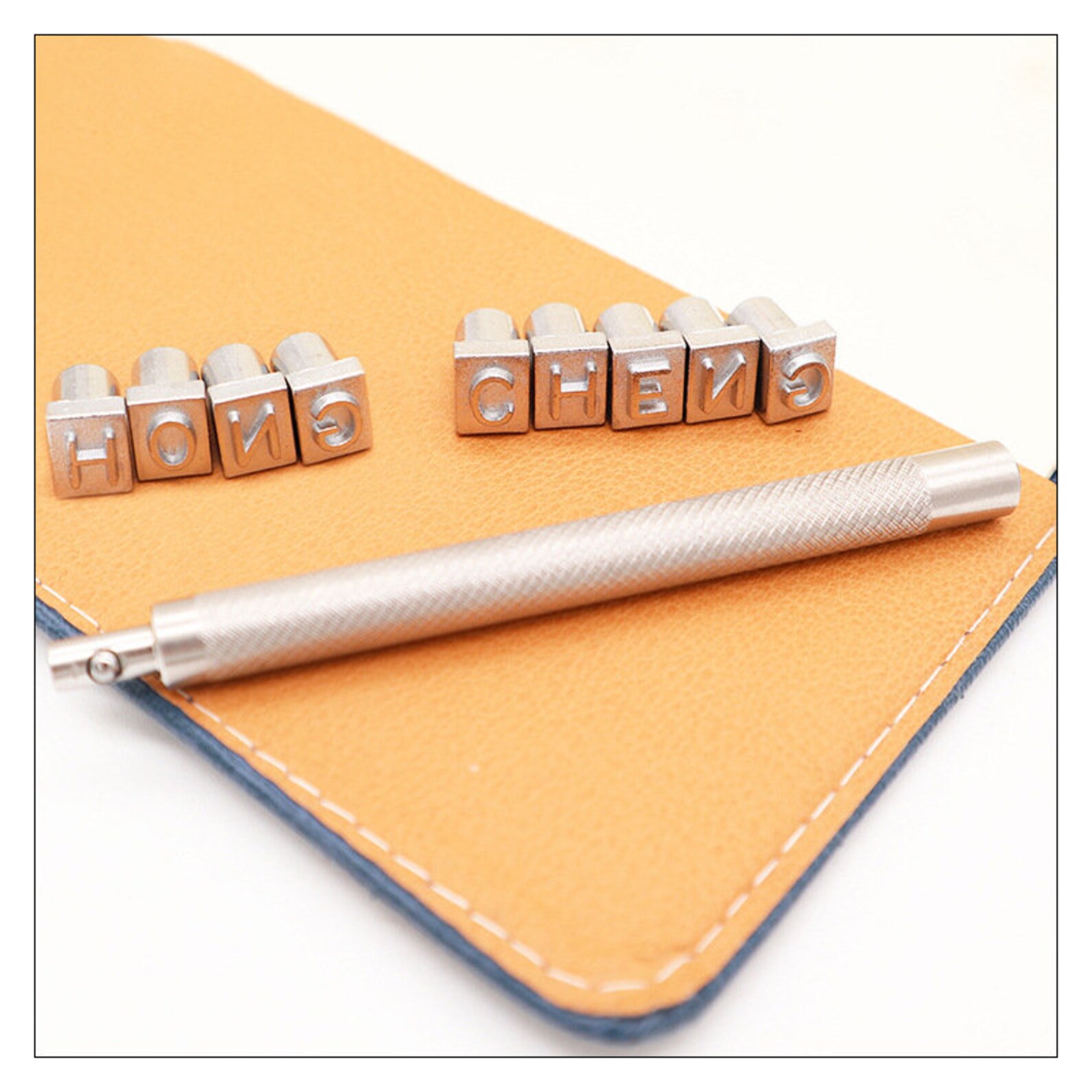 36 Pcs Number Letter Stamp Punch Set Leather Craft Imprinted Metal ...