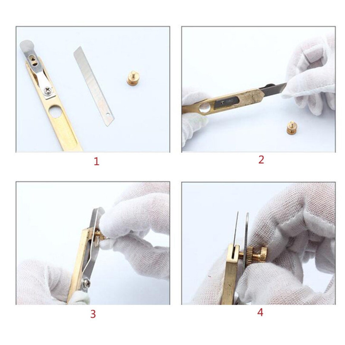 1PC Leather Craft Tools Incision Cutter DIY Copper Trimming | Etsy