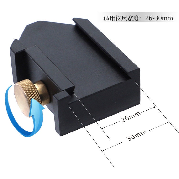 Brass Ruler Locating Block Leather Marking Locator Angle Scriber ...