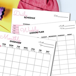 PRINTABLE HOMESCHOOL PLANNER | Undated | Lesson Planner | Remote ...