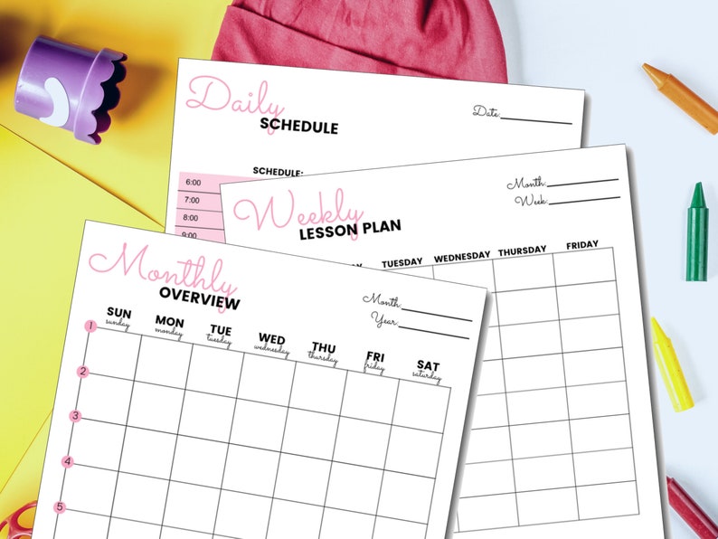 PRINTABLE HOMESCHOOL PLANNER | Undated | Lesson Planner | Remote ...