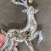 Sparkling Reindeer Brooch Pin Crystal Beaded Reindeer Holiday Broach ...