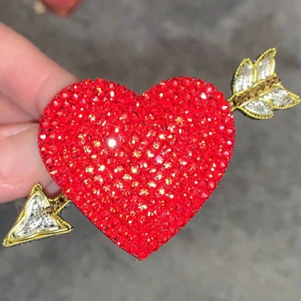 Heart Brooch - Etsy