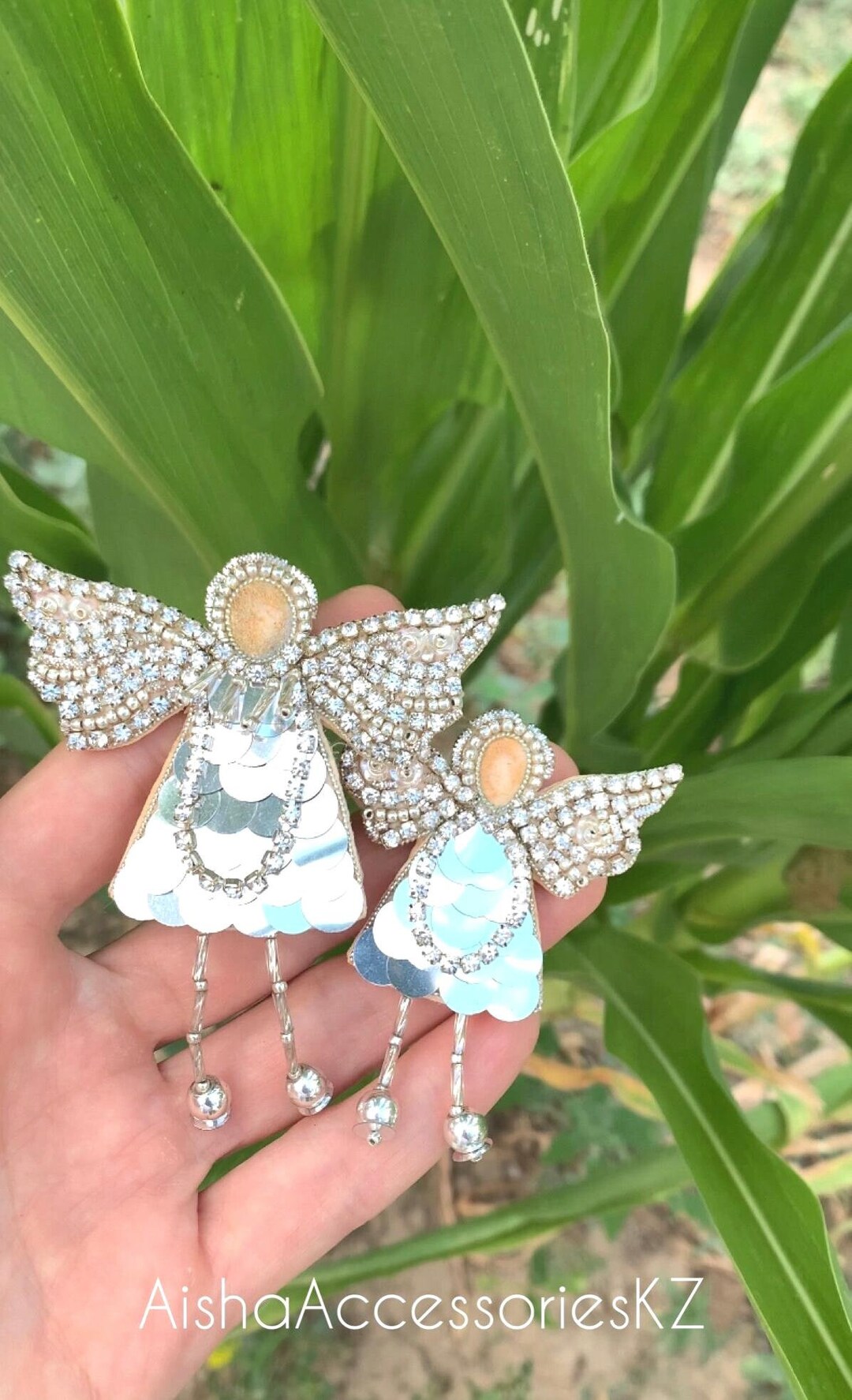 Unique Set of Angels Brooch Gift Craft Holiday Lapel Badges Gift 4 ...