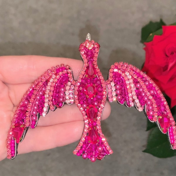 Beaded Collar Brooch - Etsy