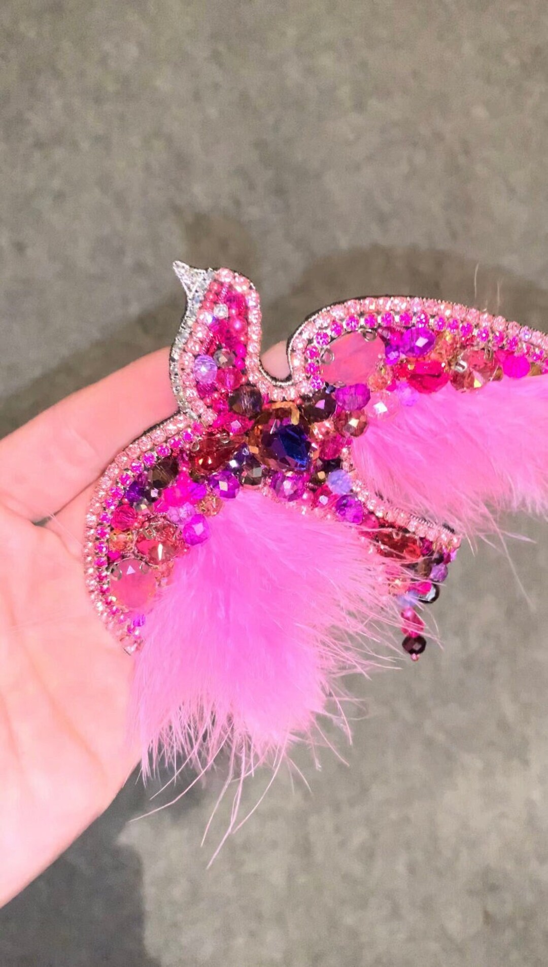 Crafted Bird Brooch Pin Crystal Embellished Bird Broach Unique Pigeon ...