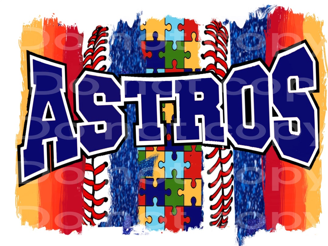 Houston Astros Autism Jpeg - Etsy