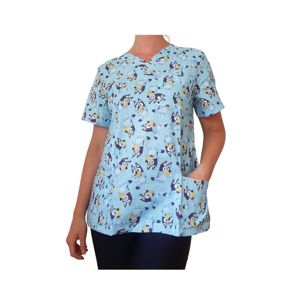 Bluey Scrub Top - Etsy