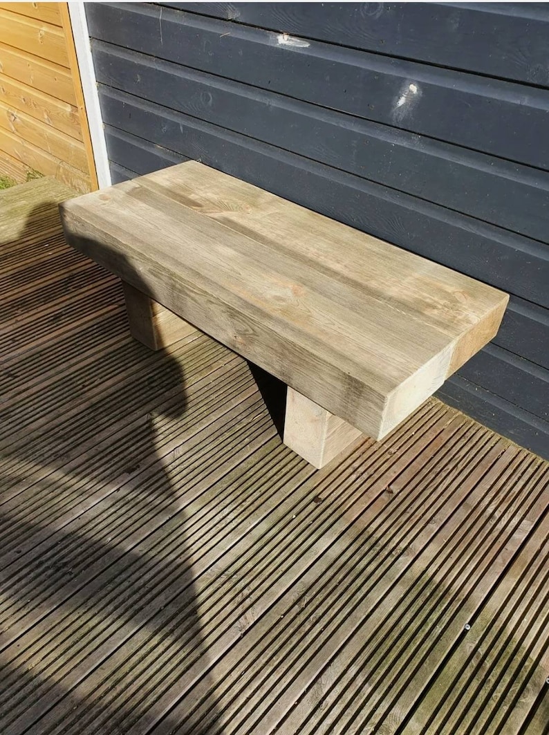 Sleeper Garden Bench Seat - Etsy